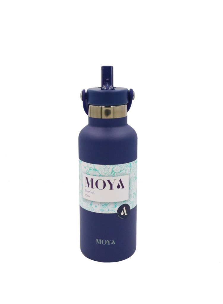 Moya "Starfish" 500ml Insulated Sustainable Water Bottle Navy - Moya ...